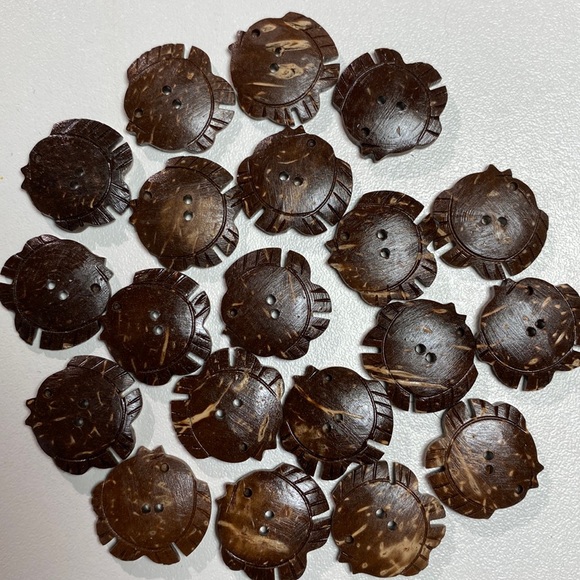 Other | Wooden Handcarved Puffer Fish Buttons | Poshmark